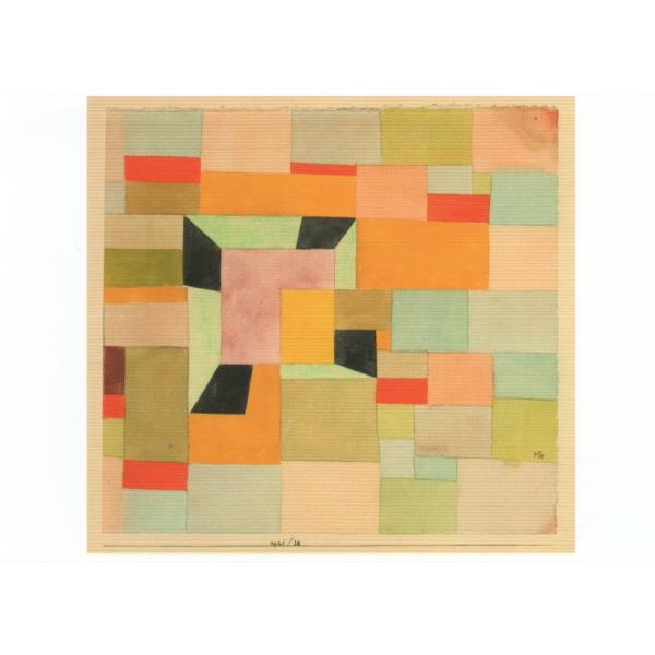 14.8 x 10.5 cmPaul Klee (1879-1940)Partitioned colour squares,1921輸入国　：　スイス