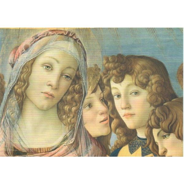 14.8x 10.5cm Sandro Botticelli, 1444(45)-1510 Maria mit dem Kinde und sechs Engein, 1487輸入国： ドイツ