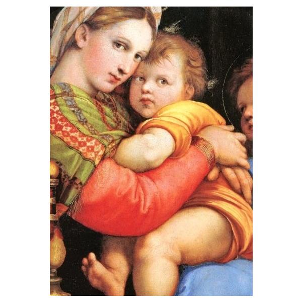Raffael (Rafaello Santi) 1483-1520 Madonna della Seggiola, 1514 14.8 x 10.5 cm輸入国　：　ドイツ