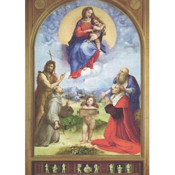 Raffael (Rafaello Santi) 1483-1520 Madonna di Foligno,1511/12 14.8 x 10.5 cm輸入国　：　ドイツ