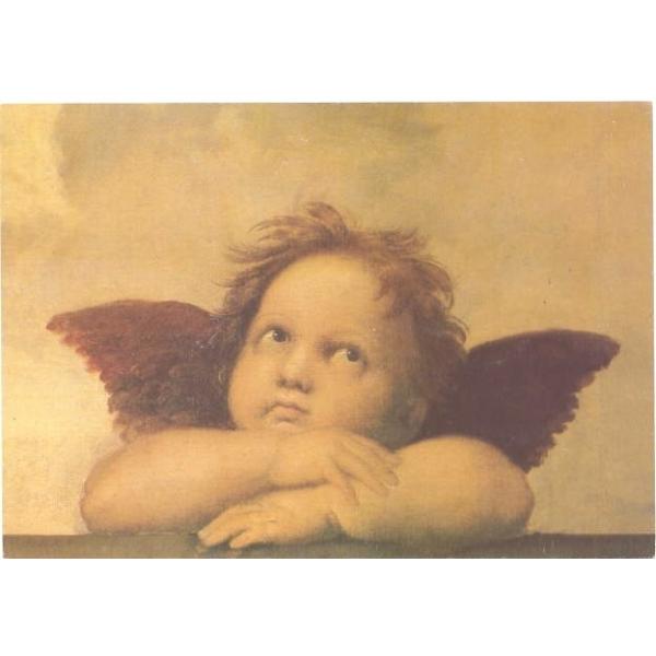 Raffael (Rafaello Santi) (1483-1520) Madonna Sistina (Deatil) 14.8 x 10.5 cm輸入国　：　イタリア