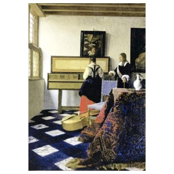 15.0 X 10.5 cm Jan Vermeer Van Delft,1632-1675 The Music Lesson, 1662輸入国：ドイツ