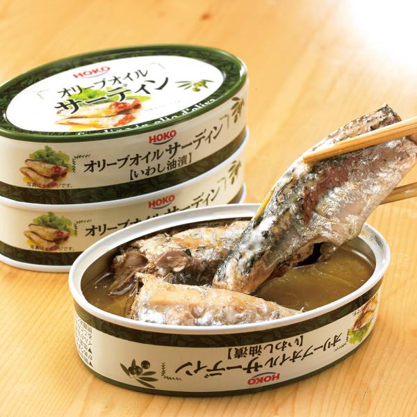 オリーブオイル使用のいわし油漬の缶詰。丸々としたいわしにオリーブオイル特有のさわやかな味わい。お惣菜としてもお料理の素材としても、オイルまで無駄なく使えます【内容量】（固形量70g、内容総量100g）×48缶【原材料名】いわし（国産）、オリ...