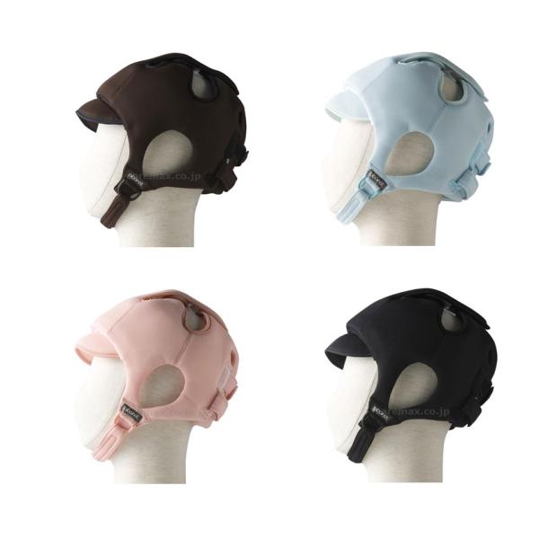・軽くて通気性のよいメッシュタイプ●カラー/ブラック、ブラウン、ピンク、ブルー●サイズ（頭囲）／56〜62cm●重さ／約190g●材質／表・裏地：ポリエステル100％（吸汗・速乾、抗菌・防臭）、緩衝材：メッシュ●生産国／日本●手洗い可