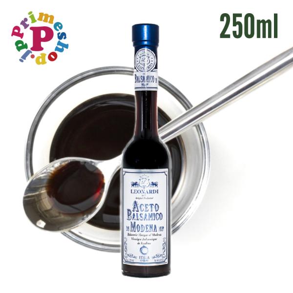 「商品情報」イタリアのモデナ産。 レオナルディ社の6年熟成のバルサミコ酢です 。葡萄の豊潤な香りと程よい酸味、すっきりとした上品な甘みがバランスよく調和します。サラダのドレッシングとしても最適です。内容量 : 250ml