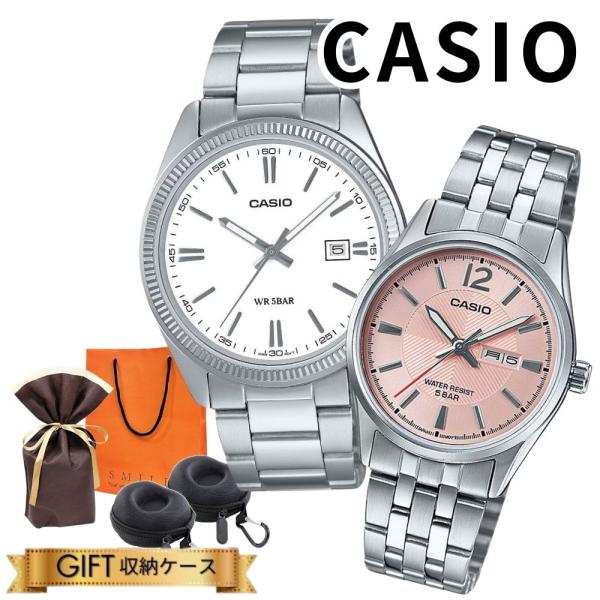 【発売日：2025年05月01日】--関連キーワード--カシオ ペアウォッチ CASIO ペア腕時計 メンズ レディース ペアセット シルバー クオーツ デイデイト 5気圧防水 記念日 プレゼント ギフト 夫婦 カップル 人気 おしゃれ ブ...