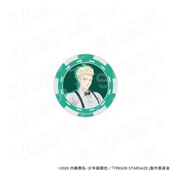 ■商品名：TVアニメ「 TRIGUN STARGAZE 」 缶バッジ 描き下ろしver./ナイヴズ■商品タイトル：TVアニメ「 TRIGUN STARGAZE 」■アイテム：缶バッジ■種類：1種■材質：アルミ■サイズ：約Φ56mm■コメント：