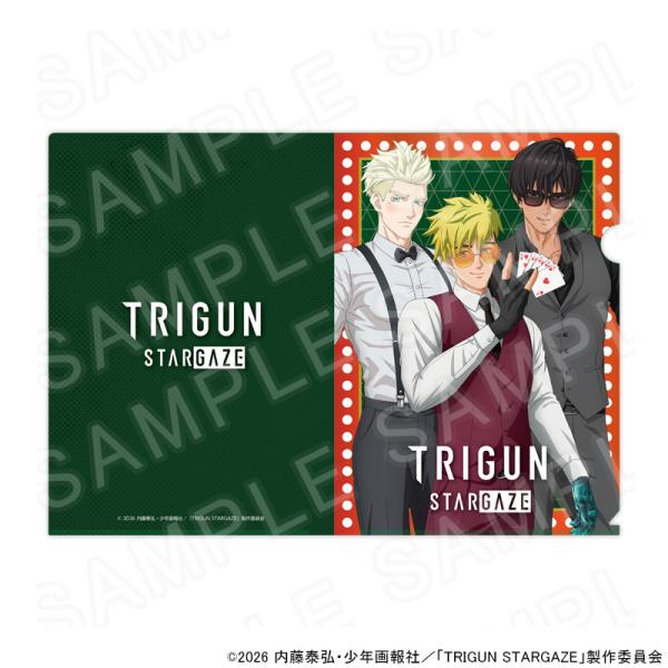 ■商品名：TVアニメ「 TRIGUN STARGAZE 」 クリアファイル 描き下ろしver.■商品タイトル：TVアニメ「 TRIGUN STARGAZE 」■アイテム：クリアファイル■種類：1種■材質：PP■サイズ：A4■コメント：