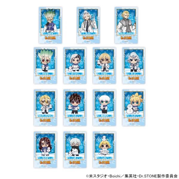 ■商品名：TVアニメ「Dr.STONE」さっぽろ雪まつり トレーディングチェキ風カード■商品タイトル：TVアニメ「Dr.STONE」■商品タイトルヨミ：ドクターストーン■アイテム：トレーディングカード■キャラ：石神千空、あさぎりゲン、七海龍...