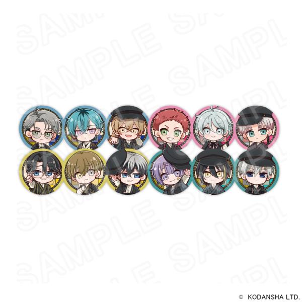 ■商品名：ハンドレッドノート ミニキャラ缶バッジ 大正浪漫Ver.■商品タイトル：ハンドレッドノート■商品タイトルヨミ：ハンドレッドノート■アイテム：缶バッジ■キャラ：枯柳杖道、司波仁、物怪瑠衣、踏分誠一、恵美まどか、神柴健三、星喰右手、皇...