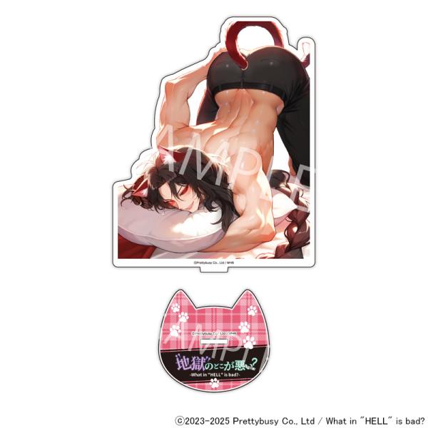 ■商品名：What in hell is bad?‐地獄のどこが悪い？ 猫の日 描き下ろしBIGアクリルスタンド[アスモデウス]■商品タイトル：What in hell is bad?‐地獄のどこが悪い？■商品タイトルヨミ：ジゴクノドコガワ...