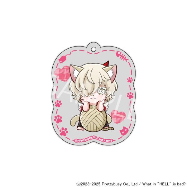 ■商品名：What in hell is bad?‐地獄のどこが悪い？ 猫の日 ミニキャラオーロラキーホルダー[ルシファー]■商品タイトル：What in hell is bad?‐地獄のどこが悪い？■商品タイトルヨミ：ジゴクノドコガワルイ...