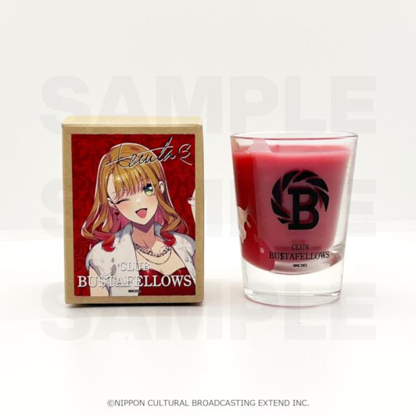 ■商品名：CLUB BUSTAFELLOWS オリジナルアロマキャンドル[テウタ]■アイテム：アロマキャンドル■キャラ：テウタ■種類：1種■材質：■サイズ：約Φ49×H63mm■コメント：燃焼時間：10時間　香料：ジャスミン・マンダリン調