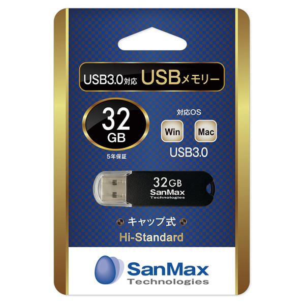 ※本製品のお問い合わせ、サポートは「サンマックス・テクノロジーズ」窓口が行います。USB3.0対応 USBメモリー Hi-Standard (32GB)製品仕様型番：SU3H32C容量：32GBUSB規格：USB3.0保証期間：5年※製品の...