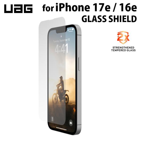 ※ 当店のUAG取り扱い品は正規輸入品です。※対応機器に間違いがないかお確かめの上、ご購入ください。URBAN ARMOR GEAR (UAG)iPhone 17e / 16e用ガラスシールド【製品情報】・2倍の強化ガラス・抗指紋コーティン...
