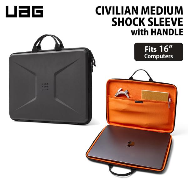 【発売日：2026年01月30日】※ 当店のUAG取り扱い品は正規輸入品です。※ 対応機器に間違いがないかお確かめの上、ご購入ください。URBAN ARMOR GEAR (UAG)16インチ ラップトップ用スリーブ(ハンドル付き) CIVI...