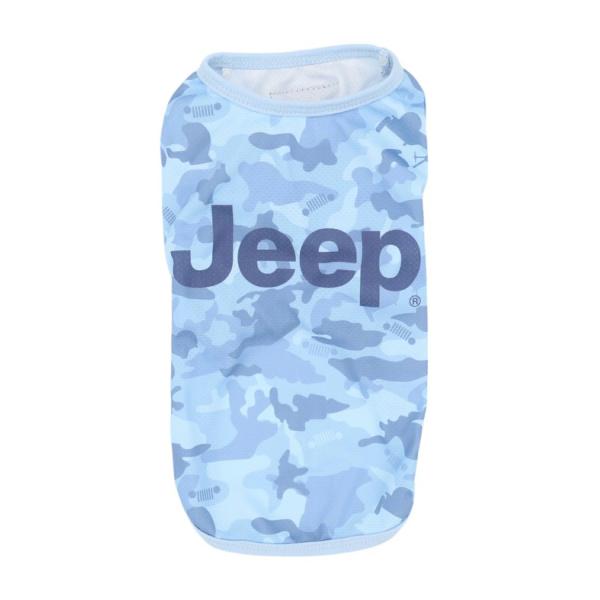 SUVのパイオニア Jeep(R)公式ライセンス夏を楽しむスーパークールペットウェア！●濡らして、絞って、振るだけで瞬間COOL!!●外遊びの大好きなわんちゃんにぴったり！お出かけや夜のお散歩、キャンプやアウトドアにも大活躍♪●接触冷感糸で...