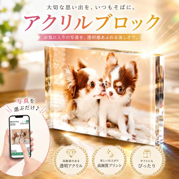 オリジナル アクリルブロック◆アクリル仕様●サイズ・10cm×10cm(厚み1cm/2cm)・10cm×15cm(厚み1cm/2cm)・面取り加工(糸面)あり・側面(切断面)磨き加工あり◆お手入れ・直射日光（紫外線）を避けて保管し、柔らかい...