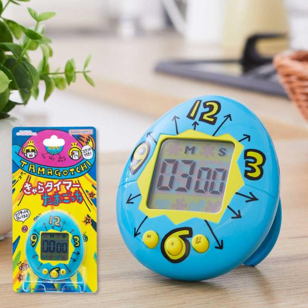 きゃらタイマーたまごっち 青 KH-CT82-TG◆メーカーシーシーピー キャラニクス◆仕様●本体サイズ（約）幅6.4×奥行2.5×高さ8.0cm●電源単4形アルカリ乾電池×2本（別売）●設定時間最大99分59秒/最小:1秒●その他スタンド...