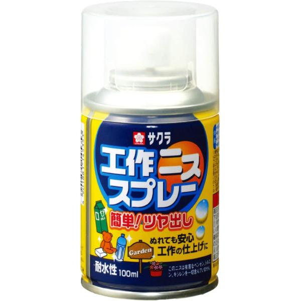 【仕様】ぬれても安心。工作の仕上げに最適【特長】仕上げに使うと綺麗な光沢ある作品に。【容量】100ml【材質】缶：スチール、ボタン：ＰＥ、キャップ：ＰＰ【原産国】日本