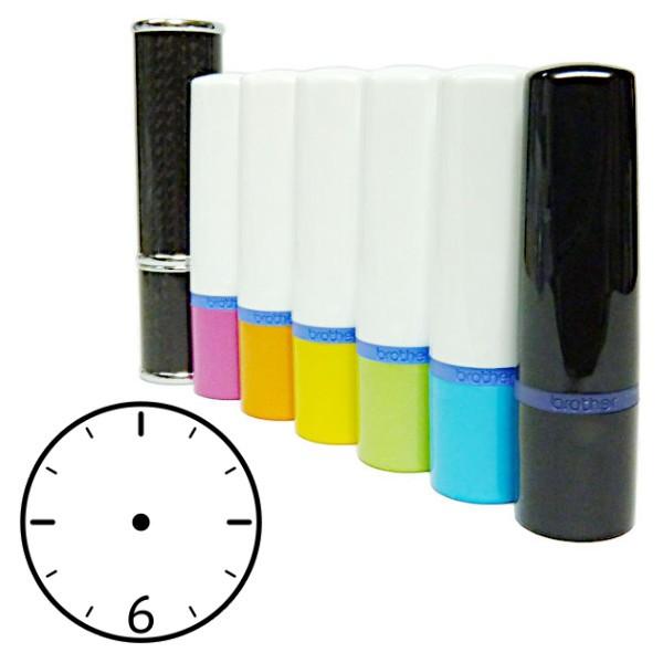 ブラザー工業認印(ネーム10・丸型)インクカラー(5種：朱・黒・赤・青・緑)ボディカラー(8種：ブラック・ブルー・グリーン・イエロー・オレンジ・ピンク・ロガル)仕様(浸透印・スタンプ台不要・シャチハタ)顔料インク(速乾性・補充可能)投函対応...