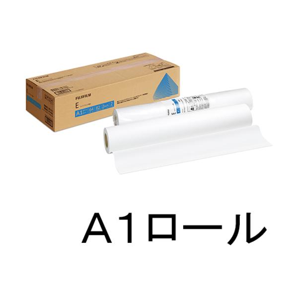 寸法：A1ロール(594mm×60m)坪量：64g/?紙厚：81μmISO白色度：82%紙管：2inch(50mm)エコ商品ねっと登録ECF漂白植林木パルプ配合特定有害物質不使用製造：富士フィルムBI（旧：富士ゼロックス）銘柄：E（ロール）...