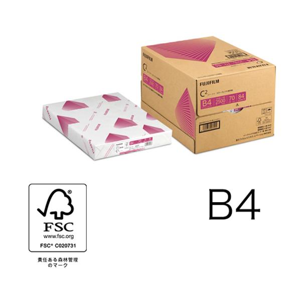 規格：B4寸法：257x364mm内容：V437（500枚/冊）x5冊坪量：70g/?紙厚：89μmISO白色度：84%生産：日本FSC?認証商品エコ商品ねっと登録ECF漂白製造：富士フィルムBI（旧：富士ゼロックス）銘柄：C2品番：Z62...