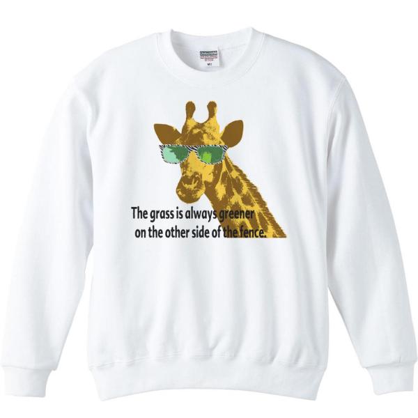 色：白、杢グレーサイズ：Ｓ、Ｍ、Ｌ、ＸＬ(２Ｌ) ※メンズ基準です。緑のサングラスで隣の芝生がより一層緑に見えている！？  ＜ロゴ部分＞ The grass is always greener on the other side of th...