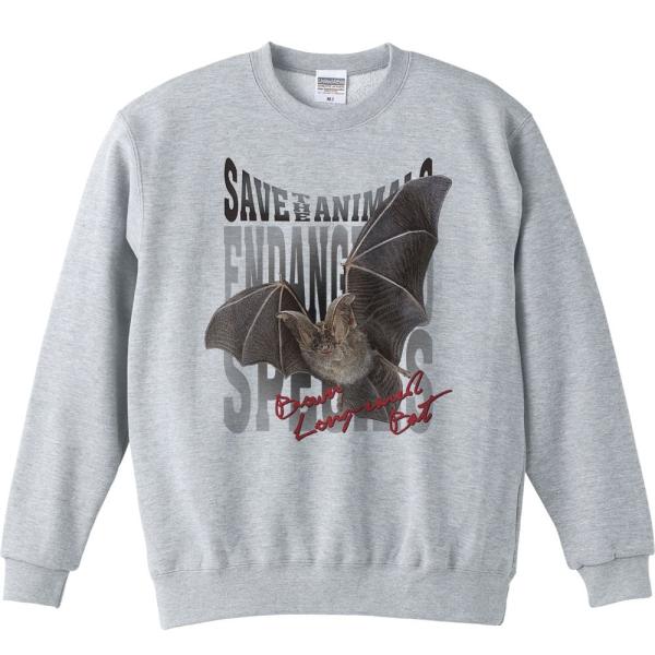 色：白、杢グレーサイズ：Ｓ、Ｍ、Ｌ、ＸＬ(２Ｌ)※メンズ基準です。主に絶滅危惧種もしくはそれに近い生物をテーマにシリーズ化しています。 Save the Animals!（動物たちを救え！）兎 蝙蝠 ウサギ コウモリ うさぎ こうもり Br...