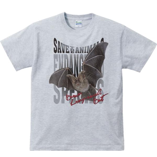 色：白、ライトベージュ、杢グレーサイズ：Ｓ、Ｍ、Ｌ、ＸＬ(２Ｌ) ※メンズ基準です。主に絶滅危惧種もしくはそれに近い生物をテーマにシリーズ化しています。 Save the Animals!（動物たちを救え！）兎 蝙蝠 ウサギ コウモリ うさ...