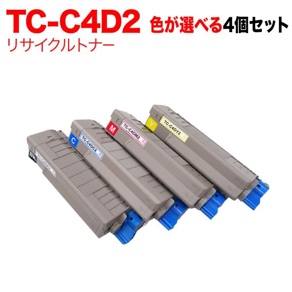 【送料無料】【仕様】色:K(ブラック)/C(シアン)/M(マゼンタ)/Y(イエロー)サイズ:リサイクルトナー対応プリンター:/ OKI C612dnw /純正品番:TC-C4DK2、TC-C4DC2、TC-C4DM2、TC-C4DY2A4/...