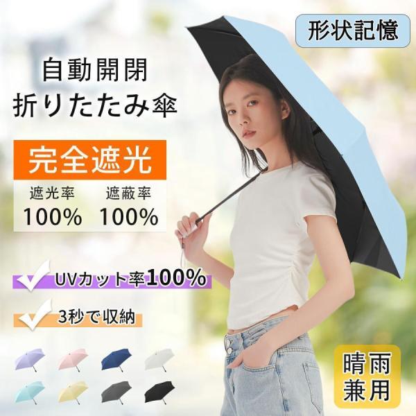 【商品説明】日傘にも雨傘にも使えるお洒落で便利な折りたたみ日傘です。ボタンを押すだけでラクラク自動開閉♪UV遮蔽率100%のUPF50+で紫外線の透過をブロック形状記憶だから折りたたみも簡単です。【主な商品仕様】サイズ（約）折りたたみ時　　...