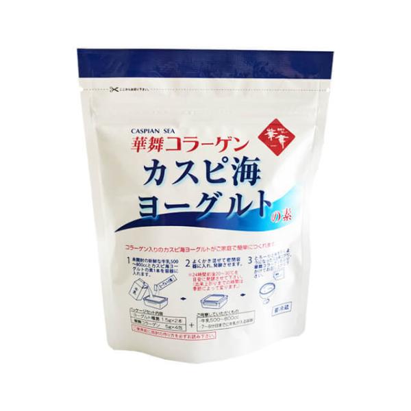 華舞コラーゲンカスピ海ヨーグルトの素は、味も酸味もまろやかで食べやすくなっています。また常温で発酵する為、手軽に使えて、安心して食べられるヨーグルトです。ご家庭の美容と健康食としてぜひ、ご愛用下さい。