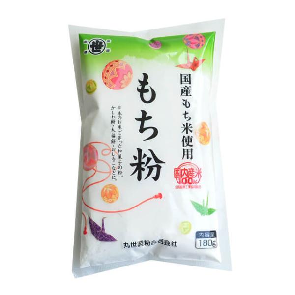 本品は原料に国産もち米のみを使用したもち粉です。お米の風味を活かした手作り和菓子(かしわ餅・大福餅・おしるこ)などにご利用ください。
