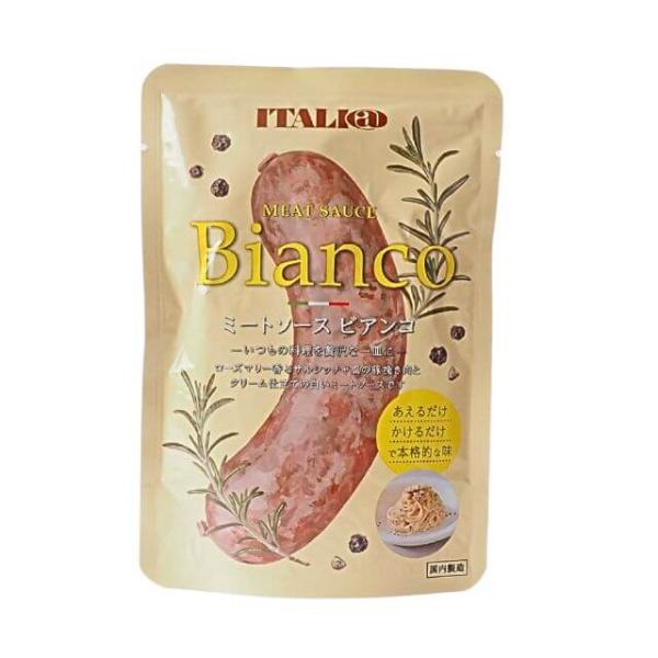 手軽にあえるだけ、かけるだけで本格的に仕上がる魔法ソースローズマリー香るサルシッチャ風の豚挽き肉とクリーム仕立ての白いミートソースです。 粗挽き肉の食感と、まろやかなクリームのコクをお楽しみください。国内製造。1袋の使用量:パスタ1人前[乾...