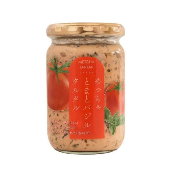 バジルが効いたさっぱりとしたトマトのタルタルソースです。サラダやフライドポテトによく合います。