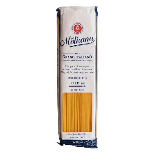 ラ・モリサーナ社は、イタリア全土のパスタメーカーの中でも5本の指に入る販売シェアを誇る1912年創業の老舗パスタメーカーです。モリーゼの高地に豊かに湧く、ヨーロッパ有数の清らかな水と高品質なデュラム小麦のセモリナを使用し、ラ・モリサーナ社の...