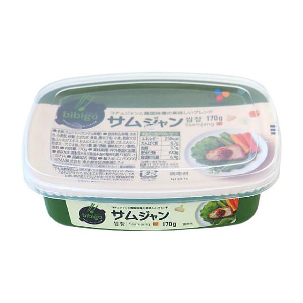 コチュジャンと韓国味噌の美味しいブレンド焼肉店などでもよく見かける、コチュジャンと並び韓国を代表する万能調味料です。韓国みそに薬味を加えたものです。サニーレタスやサンチュにのせて、焼肉・キュウリ・にんにく・ネギなどを包んでお召し上がり下さい...