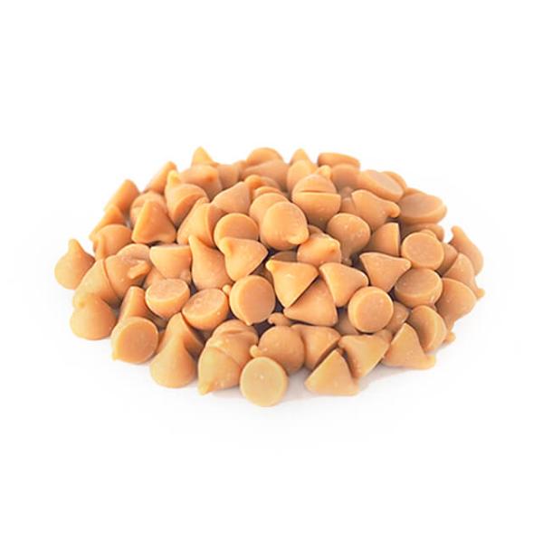 キャラメル風味のチョコレートです。クッキーや、焼き菓子などに混ぜて、キャラメルの風味とチョコレートの食感をお楽しみください。きれいな粒状を活かすには、熱のかかりを少なくするため、なるべく焼成の直前に使用するのがポイントです。また、パン発酵時...