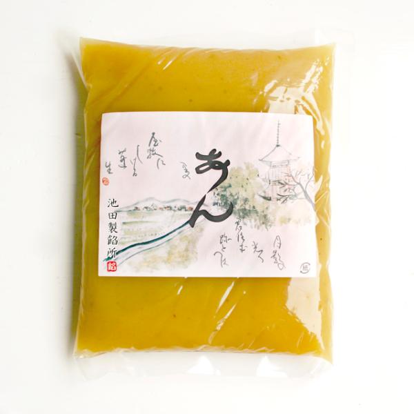 徳島県産のなると金時いも工場で蒸し上げて使用した、お芋の自然な甘さが美味しい餡です。和菓子はもちろん、洋菓子、パンに幅広くお使いいただけます。