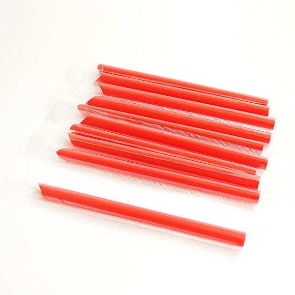 ■フタ付きカップもOK！タピオカストロータピオカ入りのドリンク用の極太ストローです。片側が斜めにカットされているので、フタ付きのカップでも楽に突き刺すことができます。■衛生的なフィルム包装1本ずつ個包装されているので衛生的です。フィルム包装...