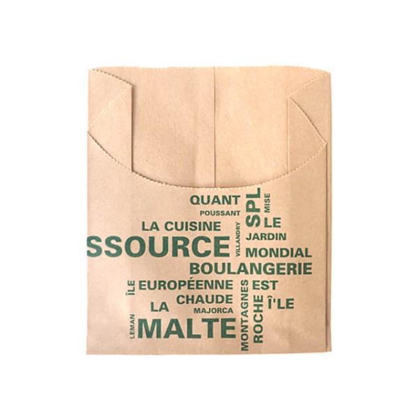 お菓子やパン、惣菜などを入れる袋です。耐油紙を使用しているため、油ものにも対応。両サイドにガゼットを入れ、袋正面の上部分を丸く切り抜くことで、中身が入れやすく、見えやすくなっています。正面部分には英字デザイン入り。※食材の油、タレ等の液体量...