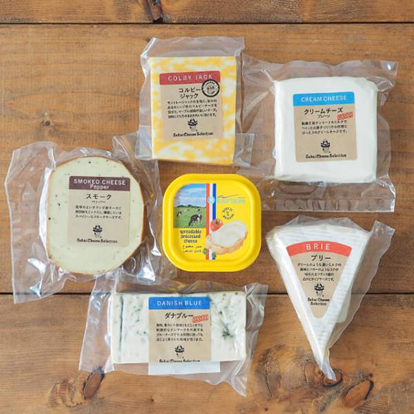 6種類のチーズをお得なセットにしました。カットしてそのまま食べれるものから、パンにのせたりお料理やデザートに使用しできるものまで種類は様々。このお得な機会に、色々な種類のチーズをお楽しみください。
