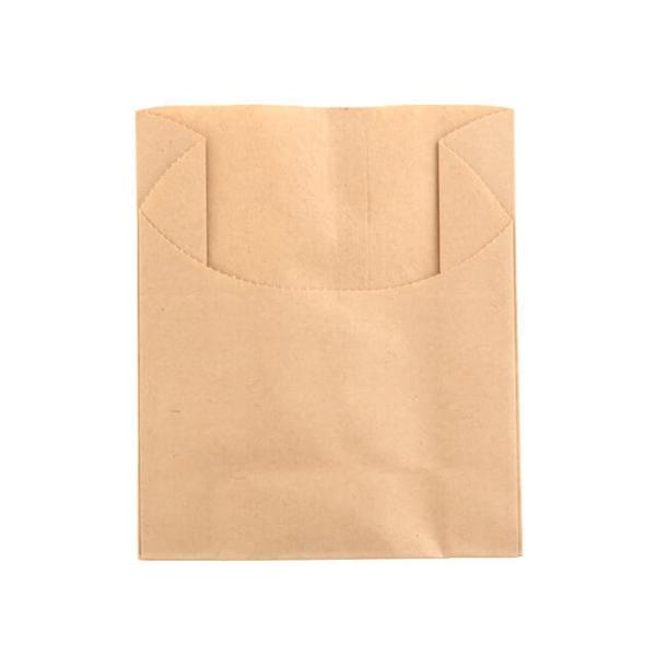 お菓子やパン、惣菜などを入れる袋です。耐油・耐水紙を使用しているため、油もの等にも対応。また、両サイドにガゼットを入れ、袋正面の上部分を丸く切り抜くことで、中身が入れやすく、見えやすくなっています。※食材の油、タレ等の液体量が多い場合は、事...