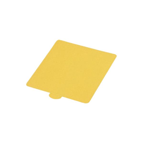 148mm角の金台紙です。4号サイズの丸型、スクエア型のケーキ台紙としてお使いください。