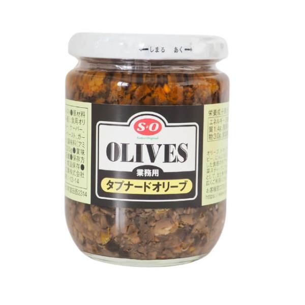 オリーブ、トマト、ケーパー、アンチョビー、にんにくをミックスしたざくざくとした食感のタプナードです。パンや野菜スティックにつけて前菜やスナックとして、また魚や肉のソースなどに幅広くご利用ください。