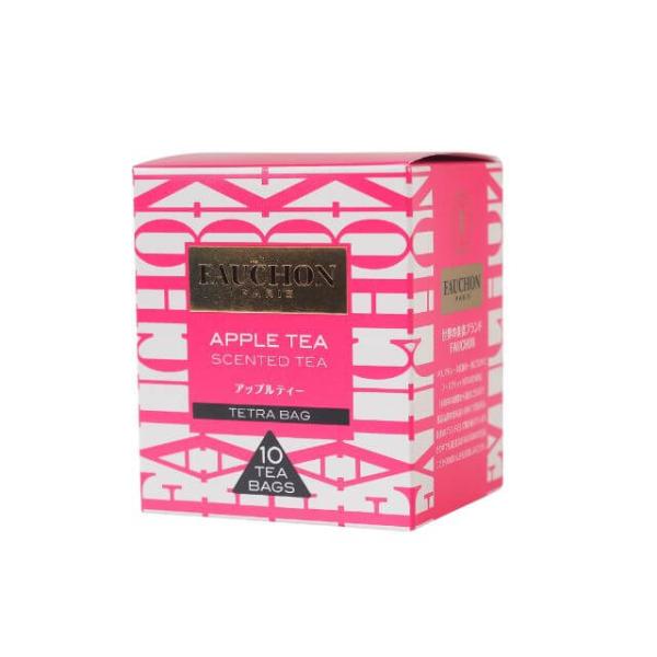 厳選された上質なセイロン紅茶に甘いリンゴの香りをまとわせたFAUCHONの代表的な紅茶です。バランスの取れたまろやかな味わいが特徴です。おいしさ広がるテトラバッグ！お湯を注ぐと三角形のティーバッグの中で茶葉が広がり、茶葉本来の香りを余すこと...