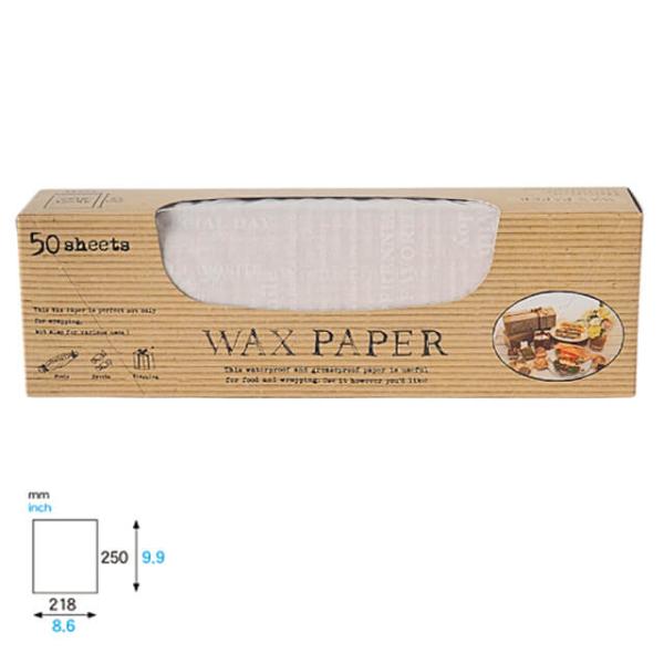 食品の保存用やラッピングペーパーとして、 幅広い用途に使えるデザイン入りのワックスペーパーです。水分・油分の染み込みを軽減し乾燥を防ぐため、食品を包むのに大変です。使いやすい人気の定番サイズ。おしゃれで華やかなメッセージ柄です。