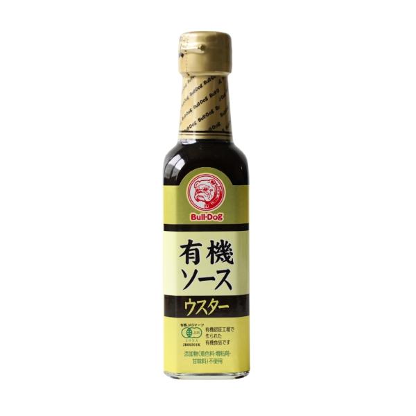 有機栽培された農産物及びそれらの有機加工食品が主原料です。有機JAS認証を受けたブルドックソース株式会社工場でソースに造り上げました。添加物（着色料・増粘剤・甘味料）不使用。