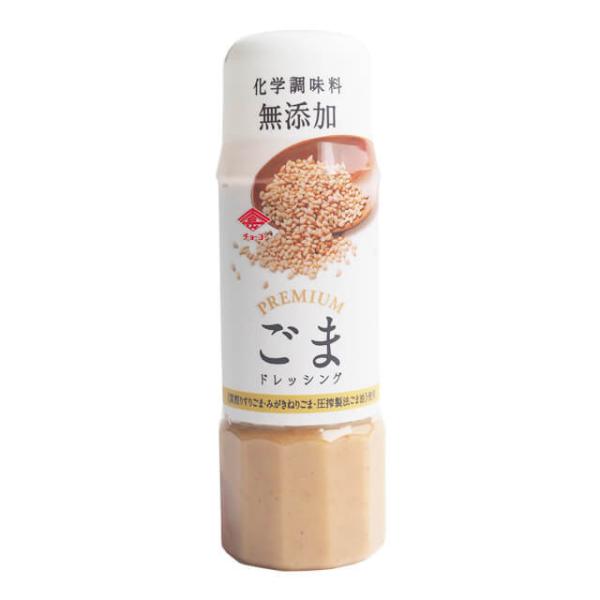 深煎りすりごま、みがきねりごま、圧搾製法ごま油、厳選した３種のごま素材を使用し、丸大豆醤油とあわせてクリーミーに仕上げたごまドレッシングです。化学調味料は一切使用していません。サラダはもちろん、揚げ物やしゃぶしゃぶ、担担麺風のアレンジなどに...